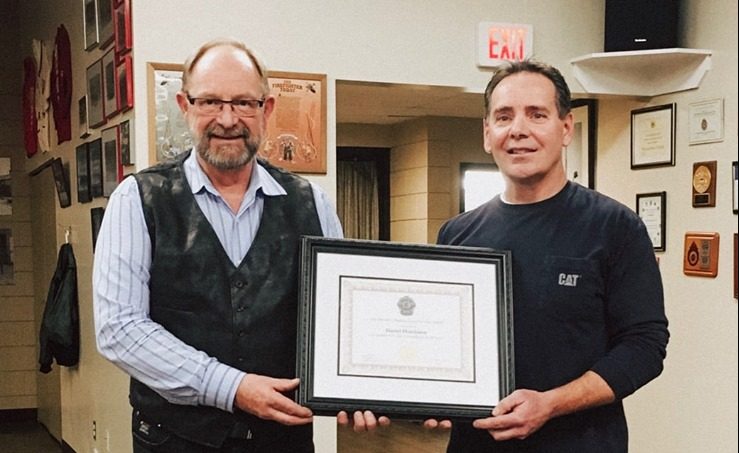 Revelstoke Firefighter Dan Hutchison Presented with BC Long Service ...
